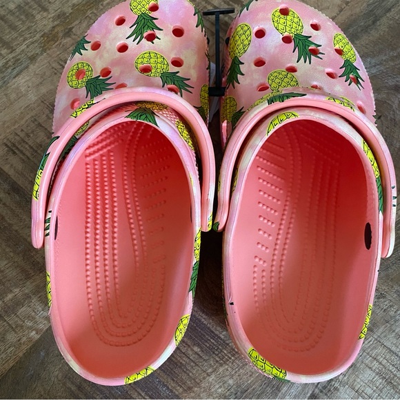 CROCS | Shoes | Crocs Classic Retro Resort Clog Pineapple Papaya Pink ...